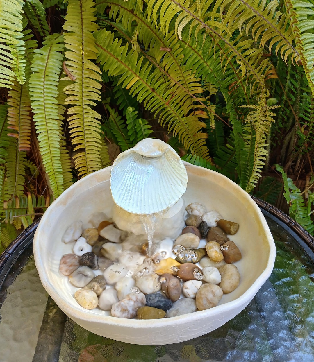 Tabletop Seashell Fountain - Etsy