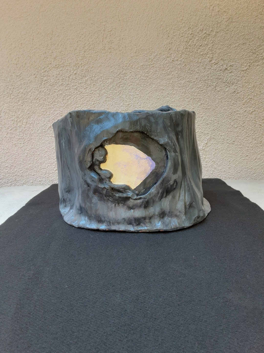 Ceramic Tree Trunk Planter With View Into Another World - Etsy
