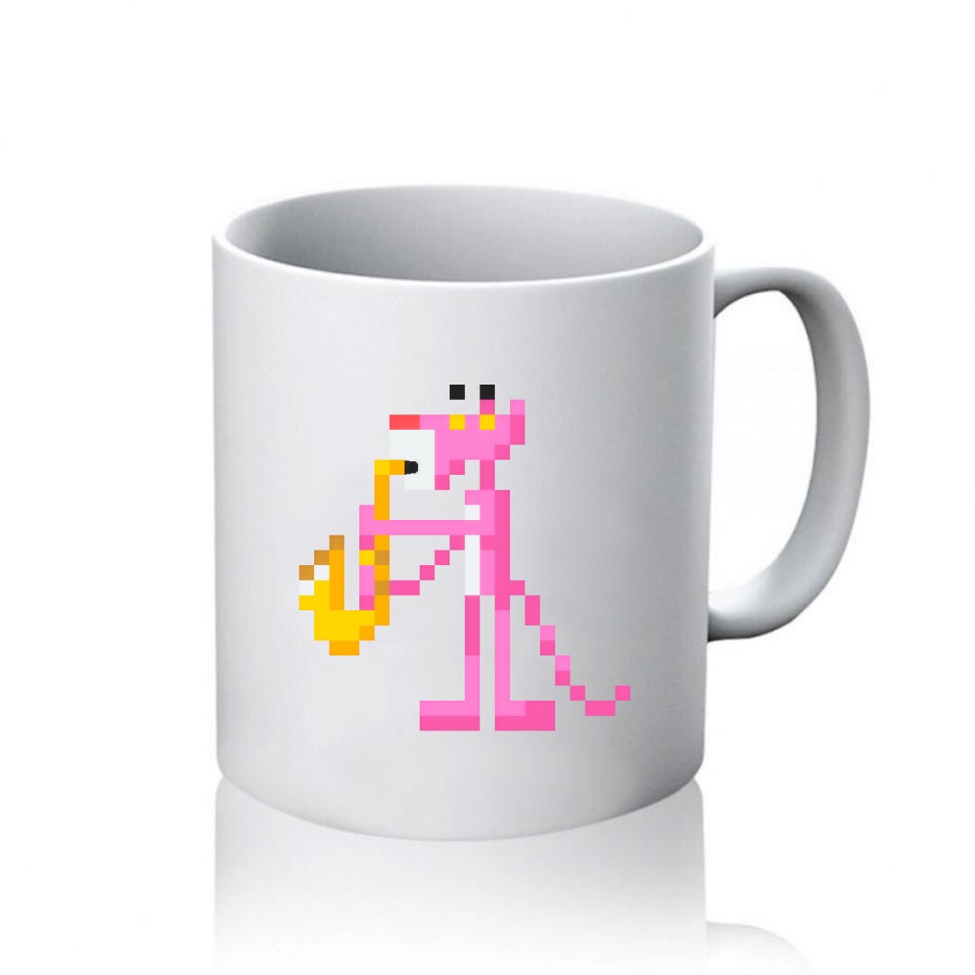 Pink Panther Pixel Art Printable Digital Poster 3 Files in SVG, PNG and ...