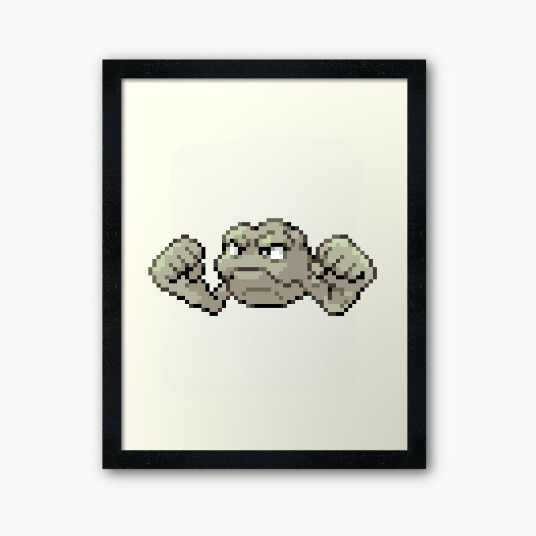 Geodude Pokemon Pixel Art Printable Poster Instant Downloads - Etsy