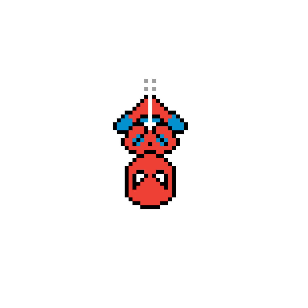 Spider Man Pixel Art Printable Digital Poster 3 Files in SVG, PNG and ...