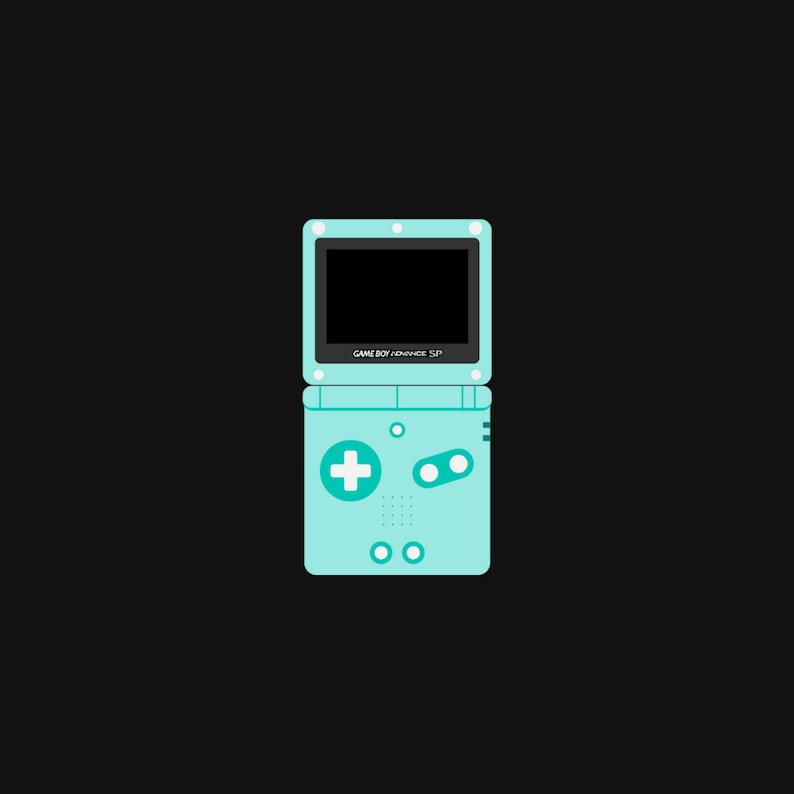 Gameboy Advance Sp Printable Digital Poster 3 Files in SVG - Etsy