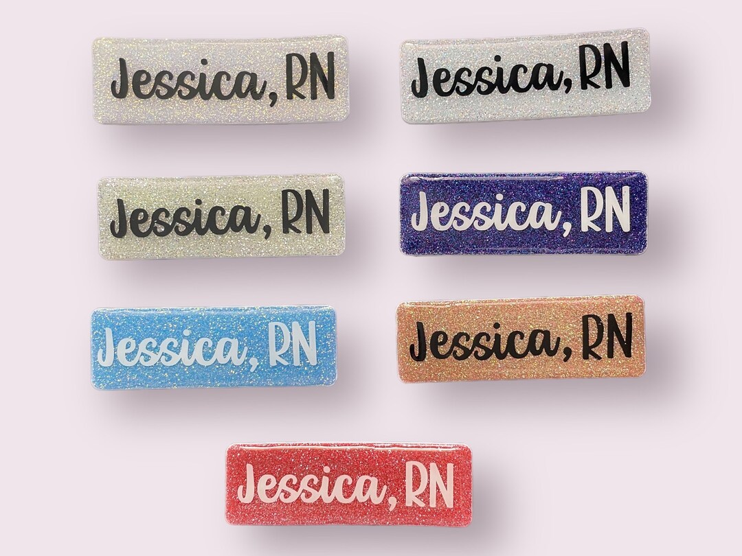 Magnetic Name Tag Badge, Detachable and Reusable. Name and Job Title ...