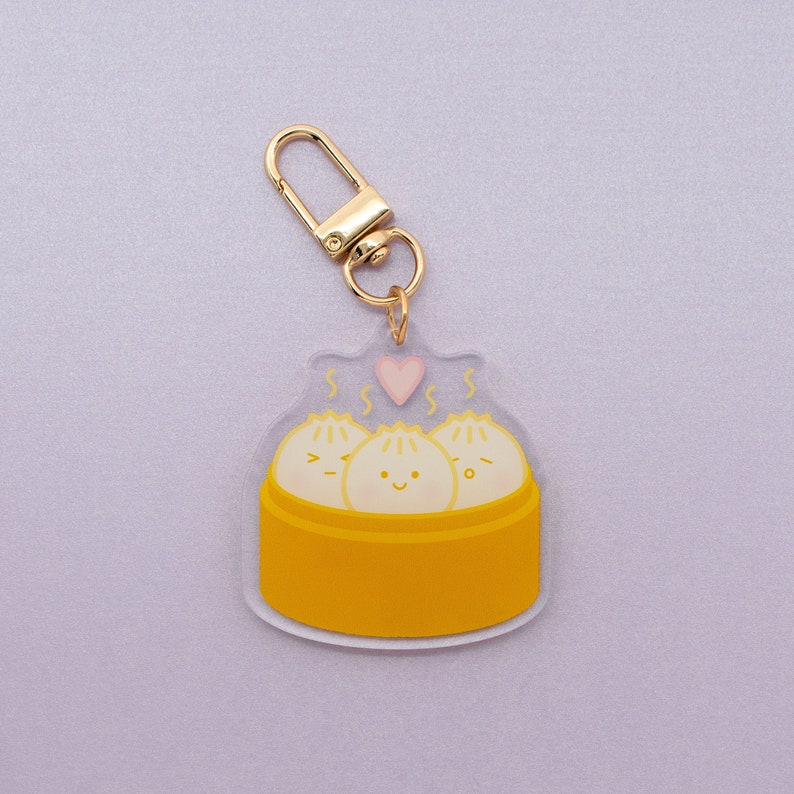 Dim Sum Keychain | Cute Dim Sum Acrylic Charms | Dumplings | Cute Baos ...