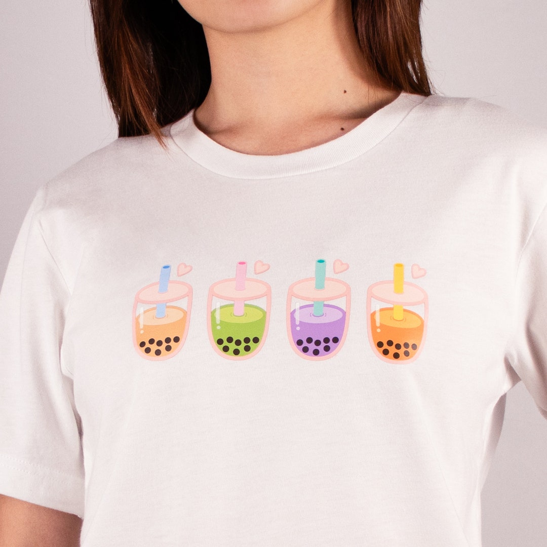 Boba Milk Tea T-shirt | Classic, Matcha, Taro, Thai Bubble Tea - Etsy