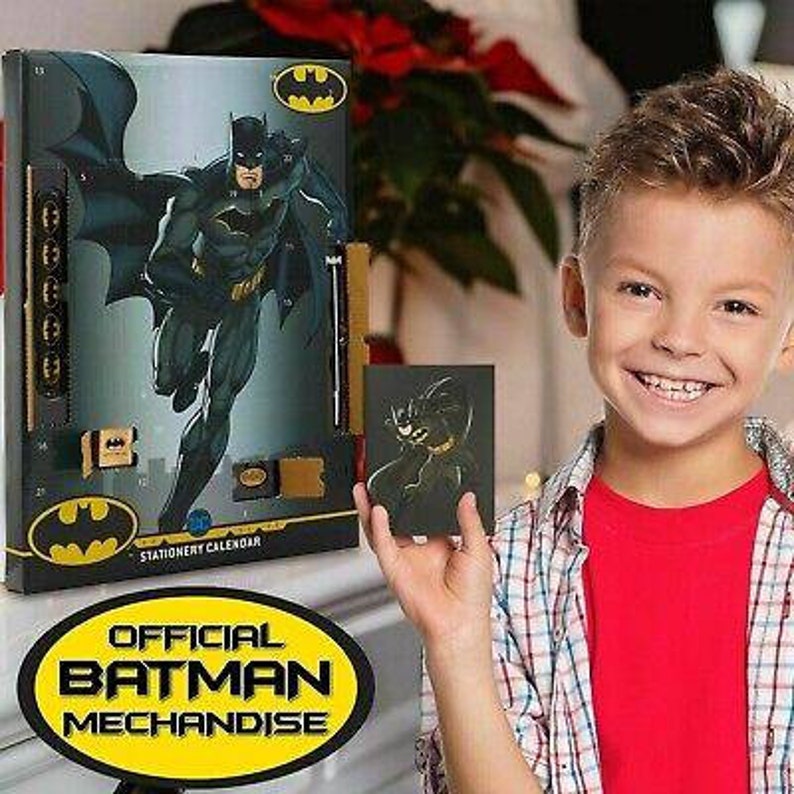 Batman Stationery Advent Calendar for Children - Etsy
