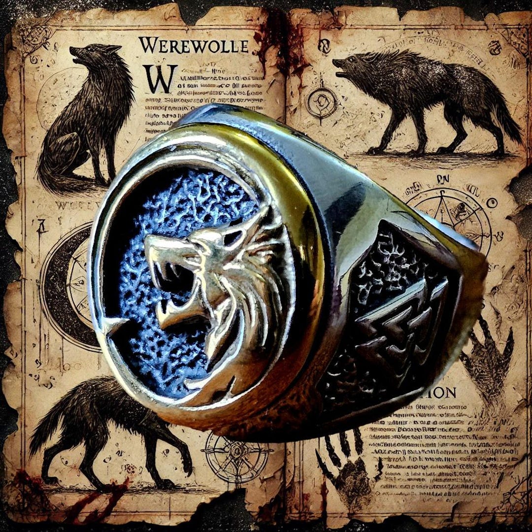 Ring of Lykos Prosperousness - WEALTH of THE WEREWOLF! - Etsy