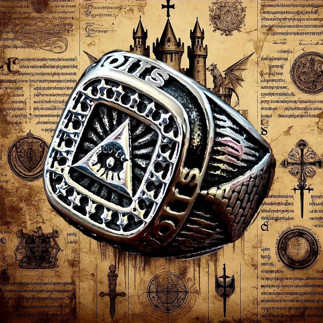 Illuminati Knights Templar REALITY CONTROL Ring - Etsy