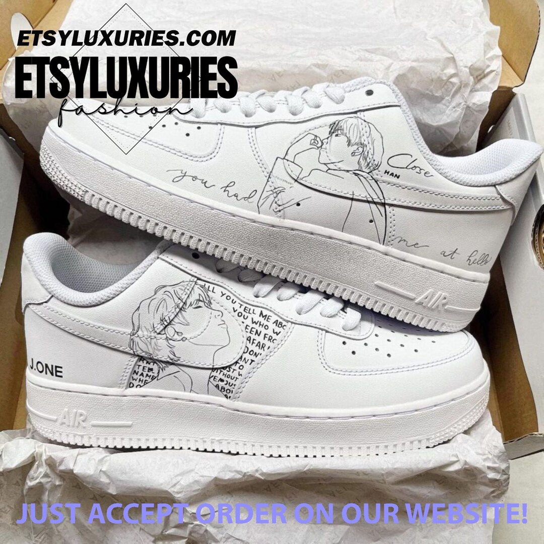 Sneaker Han Ji Sung Air Force 1 Customair Force 1 Customair - Etsy