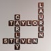 Scrabble Wall Tiles, Name Wood Sign, Family Wall Art, Scrabble Wall Art ...