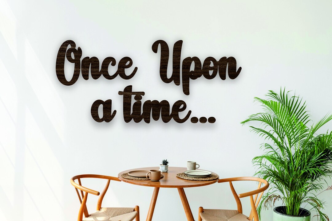 Once Upon A Time Sign Painted Nursery Wood Sign DIY Project for Kids ...