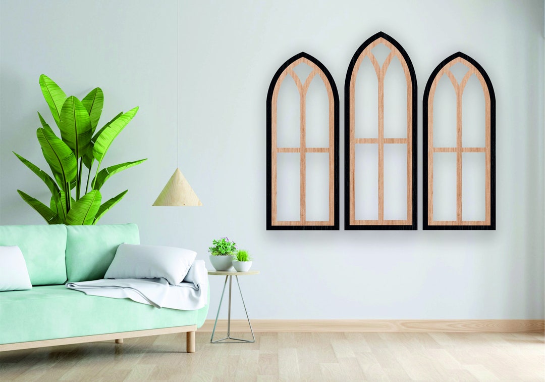Cathedral Window Frame Church Window Wall Decor Oversized - Etsy Singapore