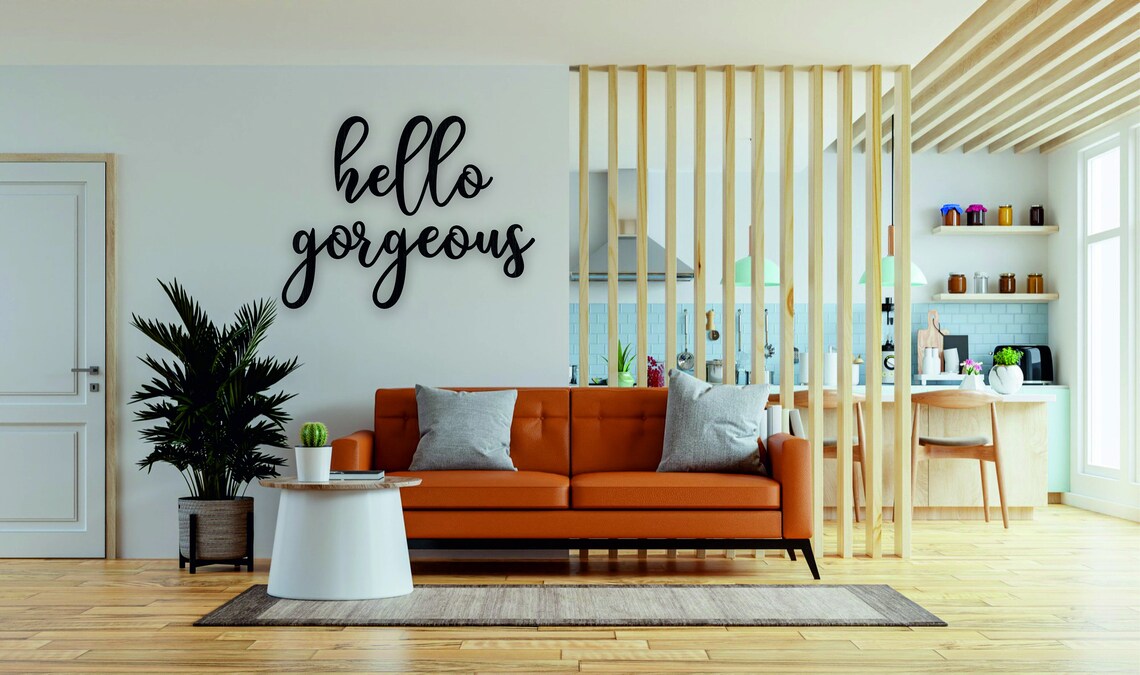 Hello Gorgeous Sign Hello Gorgeous Wall Decor Hello Gorgeous - Etsy