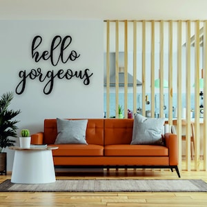 Hello Gorgeous Sign, Hello Gorgeous Wall Decor, Hello Gorgeous Wood ...
