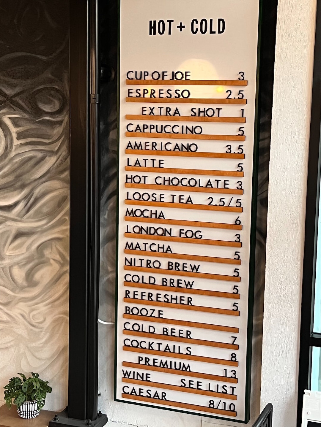 Wood Wall Menu Board, Letter Board, Personalized Wall Menu, Cafe Letter ...