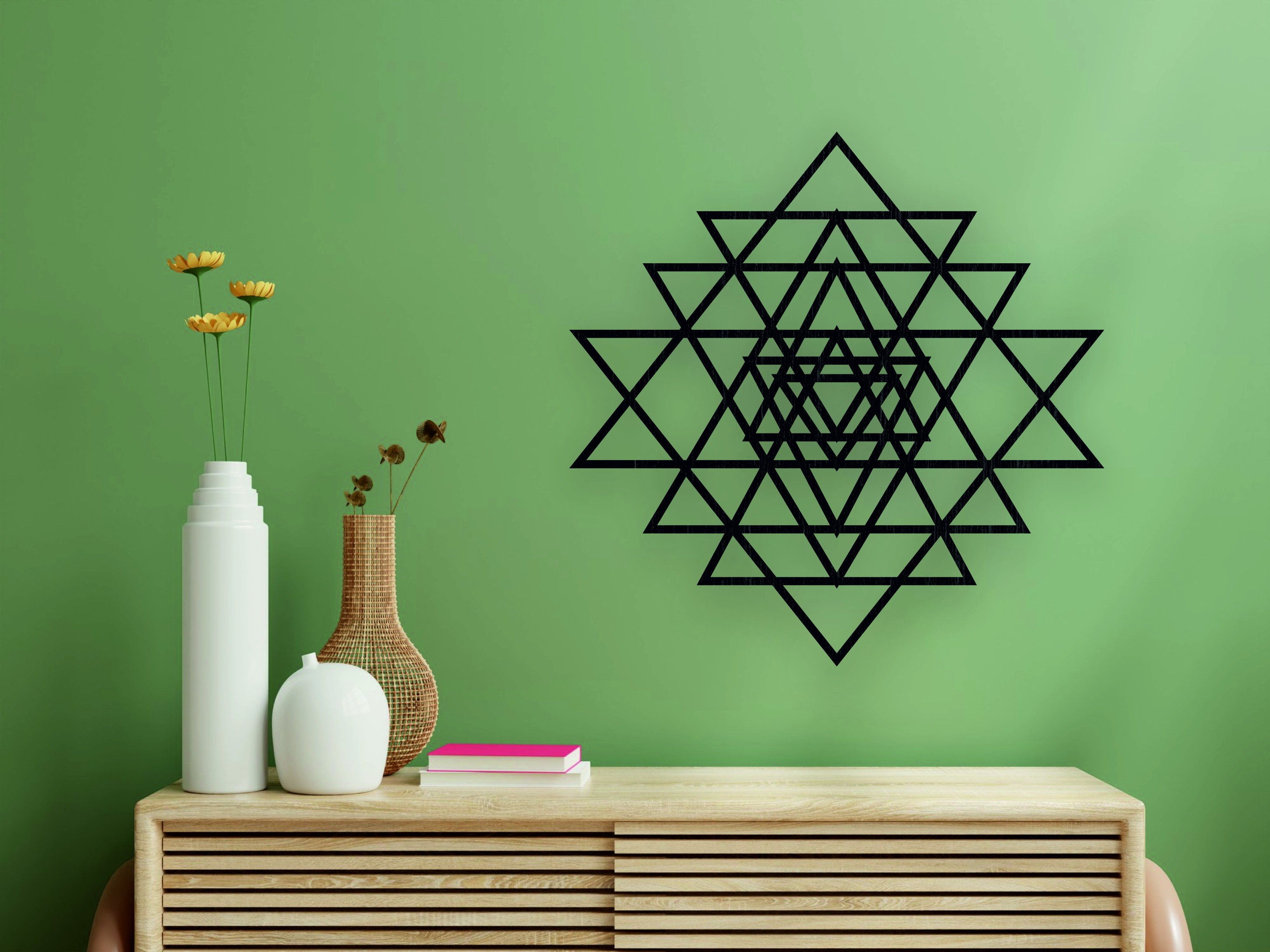 Sri Yantra Wood Sri Yantra Wall Hanging Shri Yantra Wall - Etsy Australia