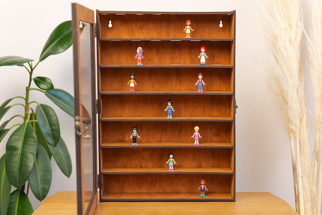 Display Case for Collectibles, Wood Display Case, Display Shelf for ...