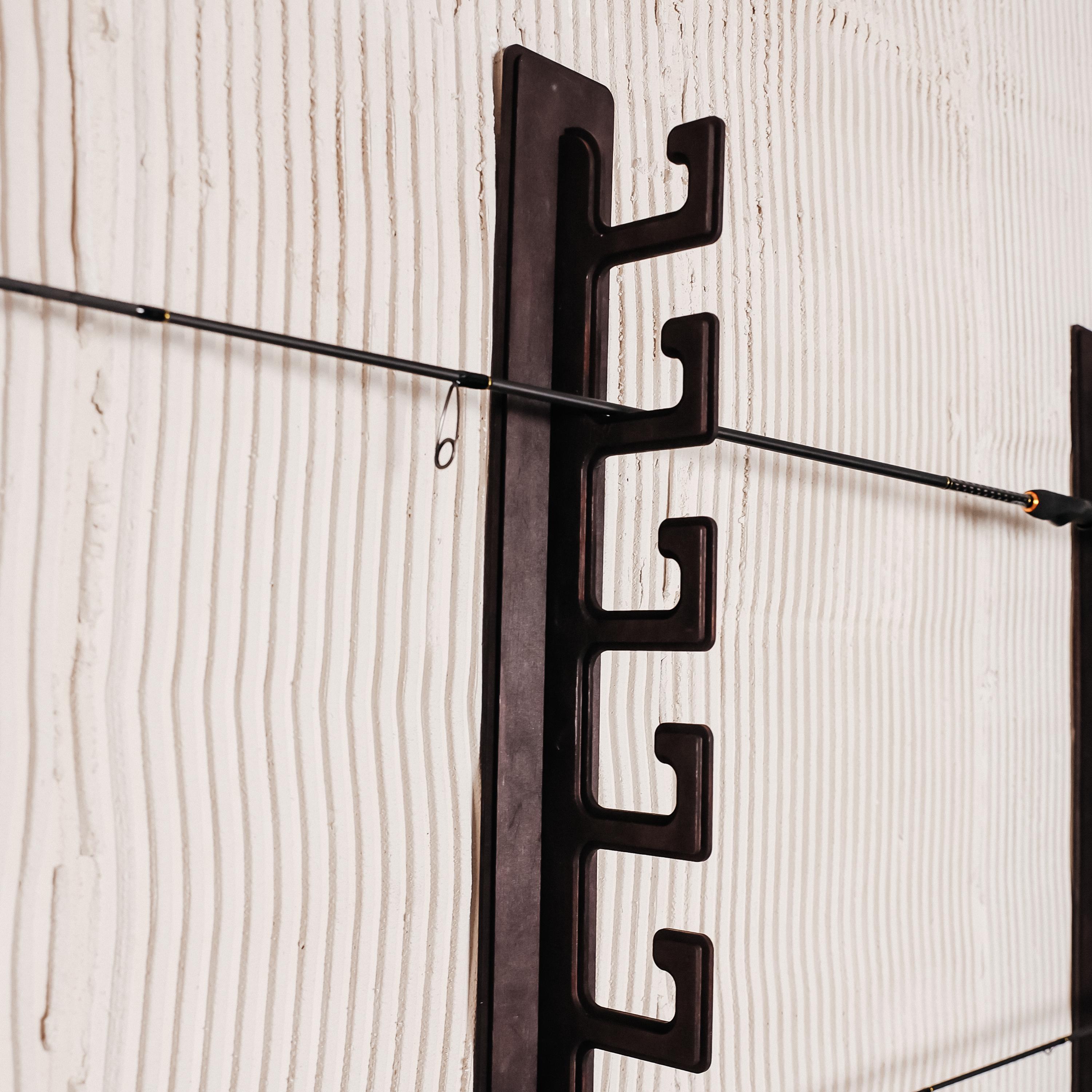 Wall Rod Rack, Rod Holder, Wood Rod Rack, Fishing Rack, Wall Mounted ...