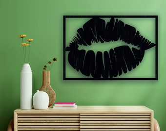 Wood Wall Lips - Etsy