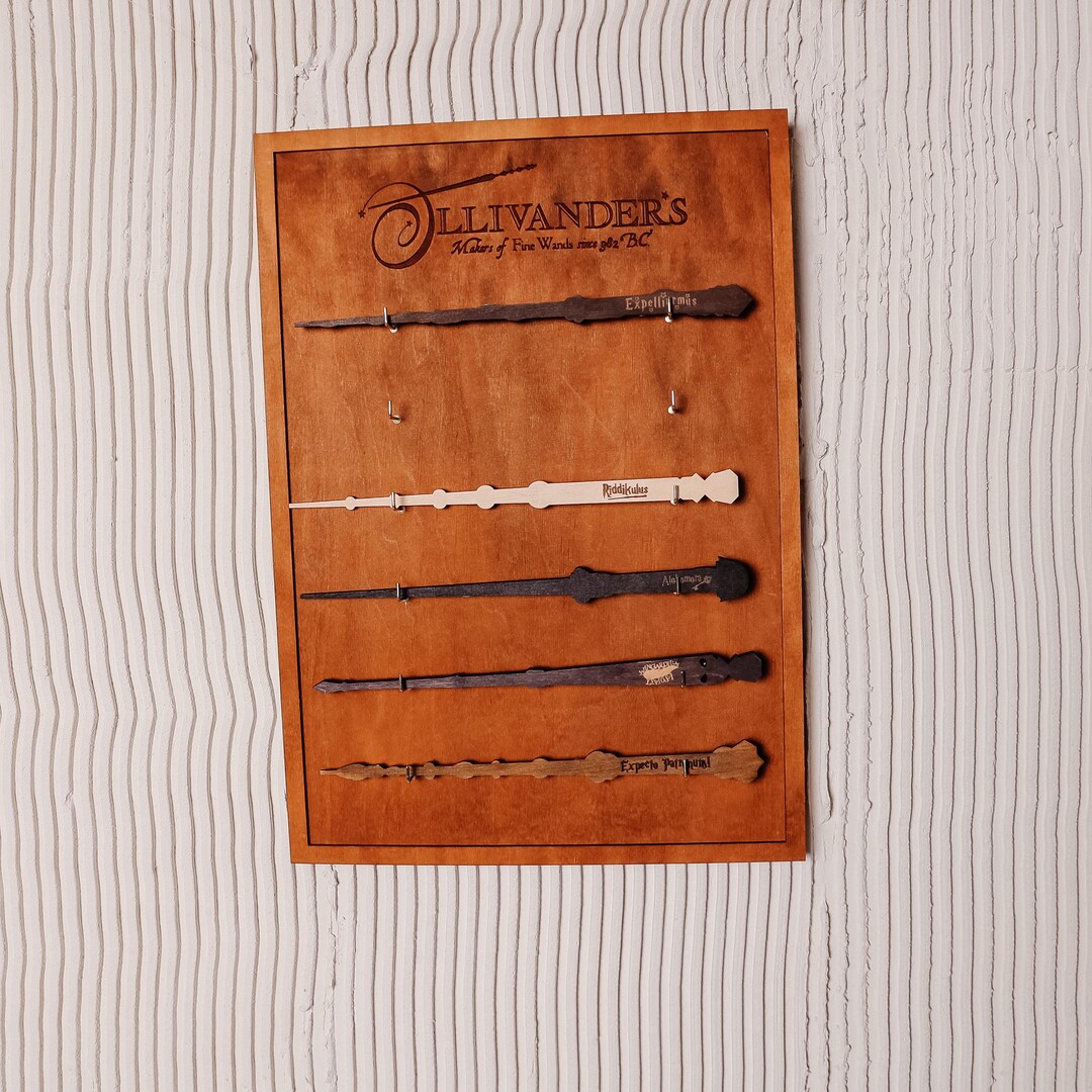 Wand Display Wall Mount, Wand Holder Wall Mount, Wizard Wand Holder ...