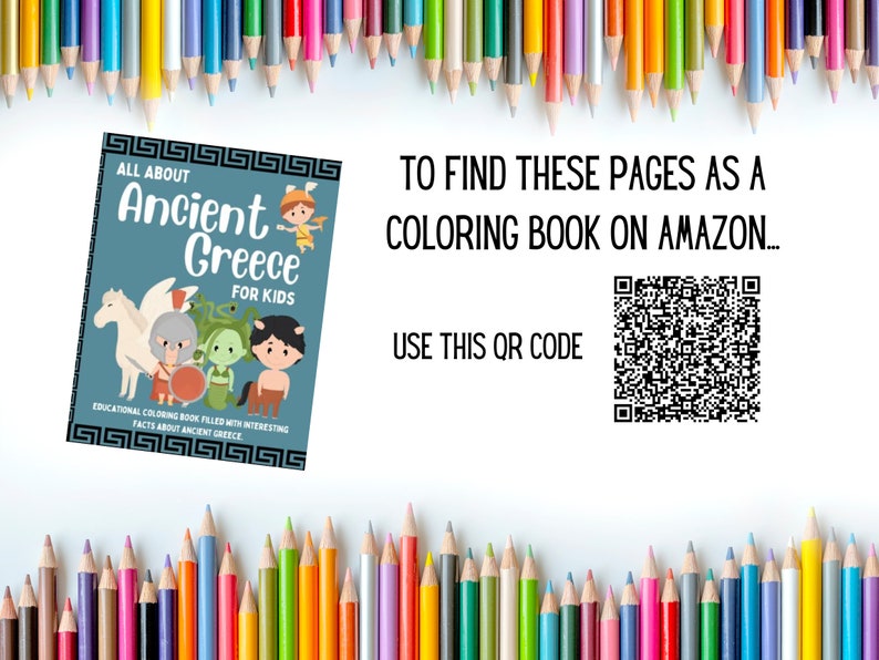 Ancient Greece Educational Coloring Pages for Kids. Teaching Kids About ...