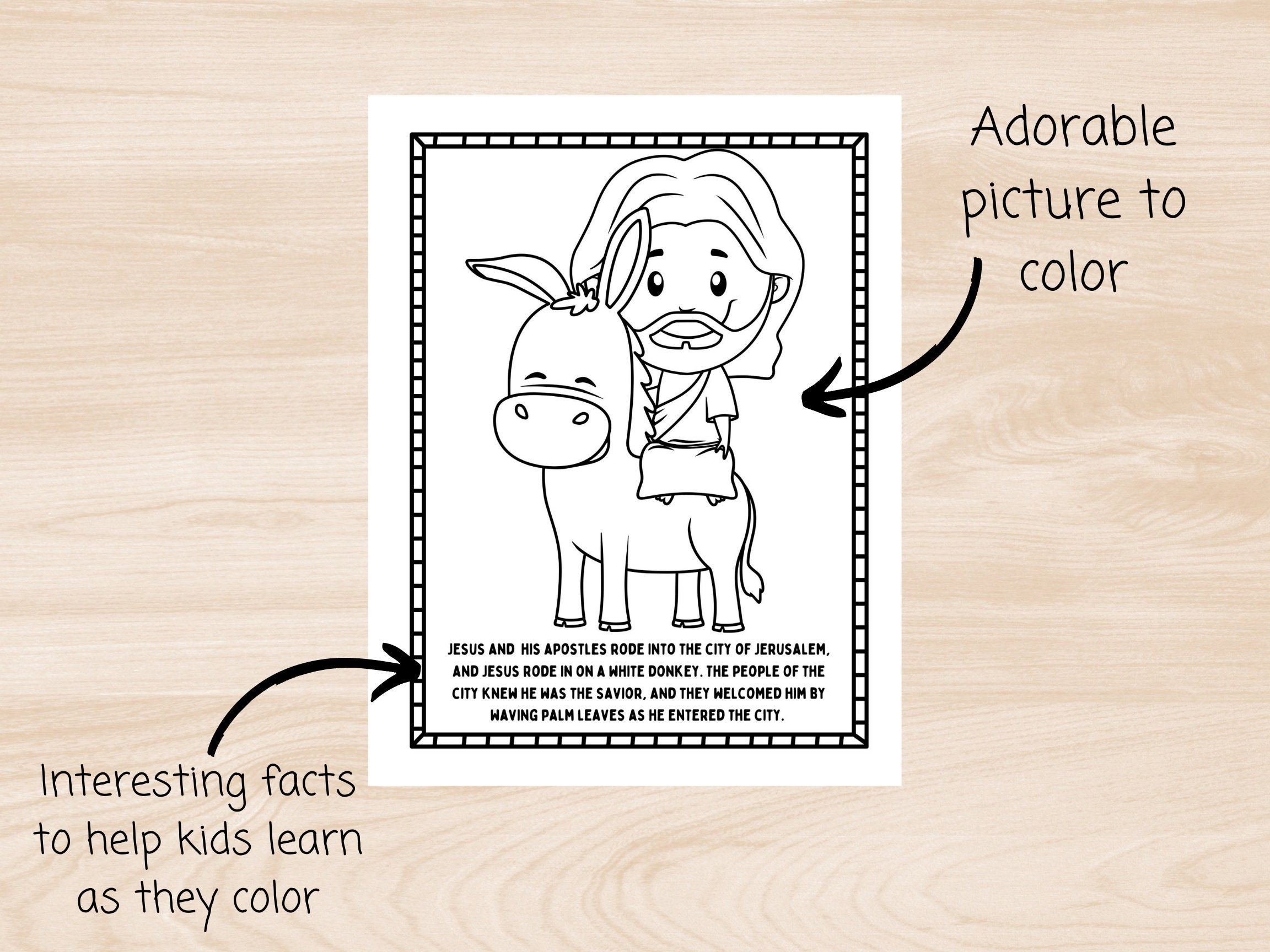 New Testament Coloring Pages for Kids. Bible Themed Worksheets for Kids ...
