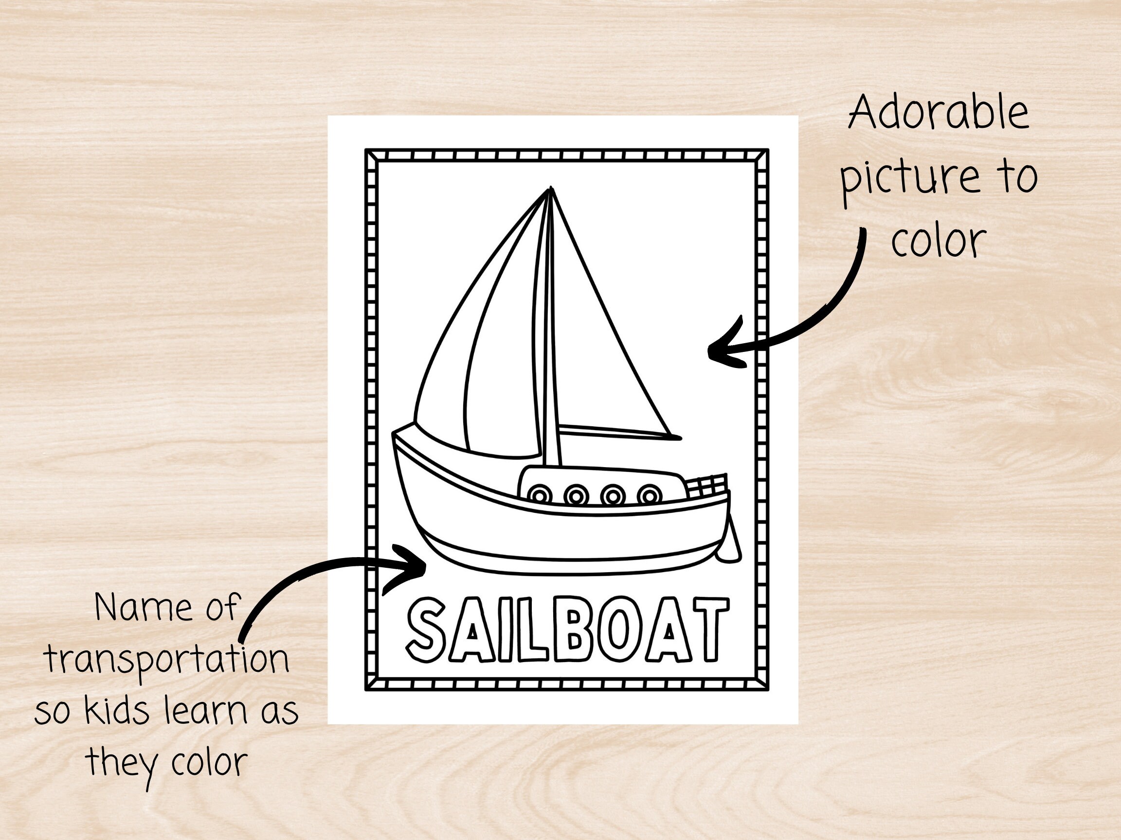Transportation Coloring Pages. Cars, Trucks, Planes, Boats ...