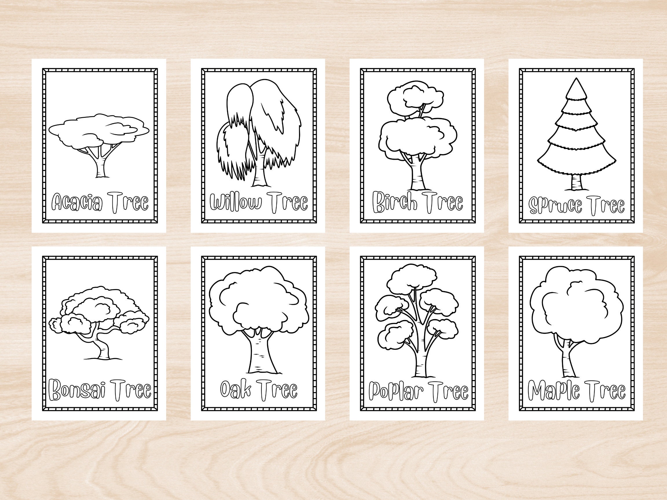 Nature Coloring Pages for Kids. Homeschooling Resource. Plants Coloring ...