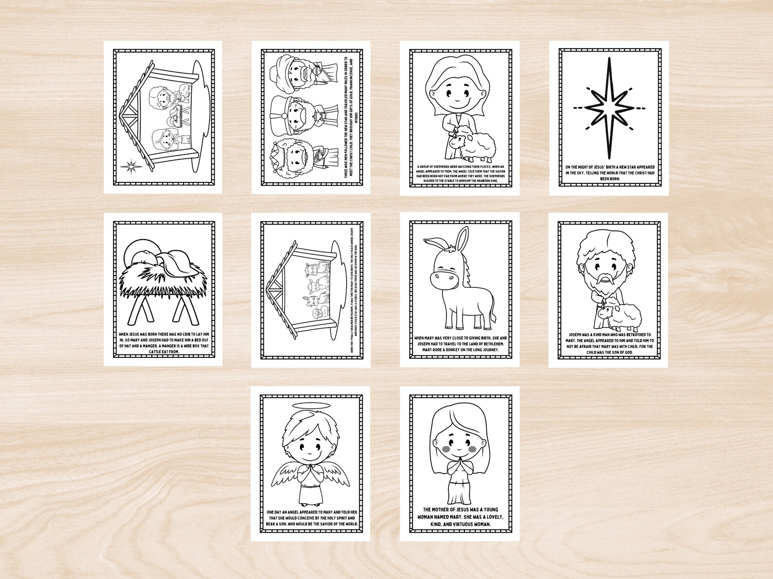 New Testament Coloring Pages for Kids. Bible Themed Worksheets for Kids ...