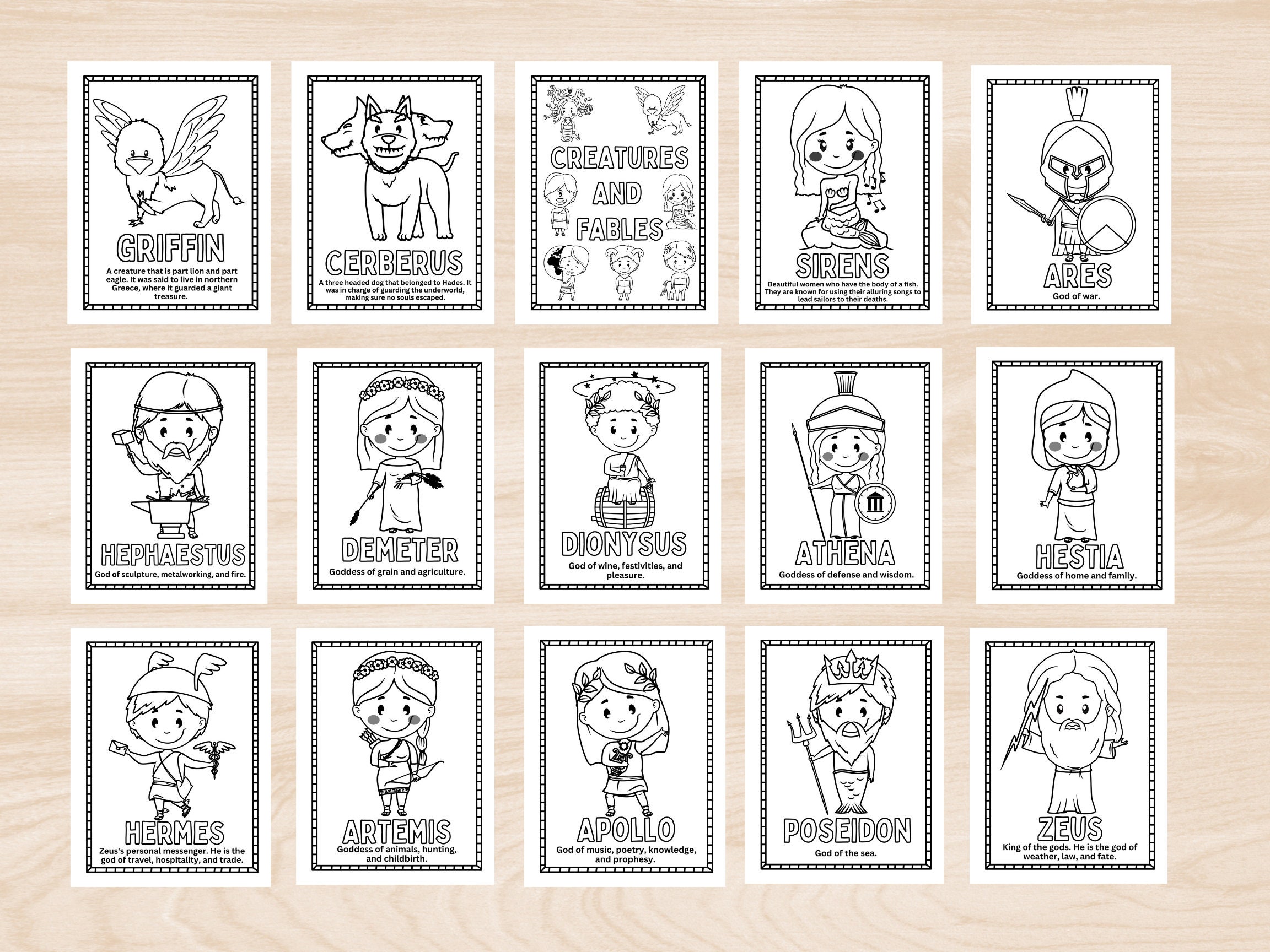 Ancient Greece Educational Coloring Pages for Kids. Teaching Kids About ...