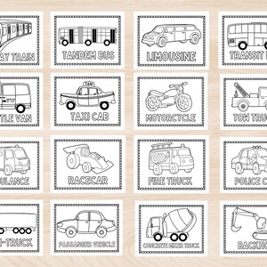 Transportation Coloring Pages. Cars, Trucks, Planes, Boats ...