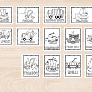 Transportation Coloring Pages. Cars, Trucks, Planes, Boats ...