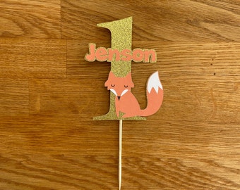 Fox Cake Topper | Etsy UK