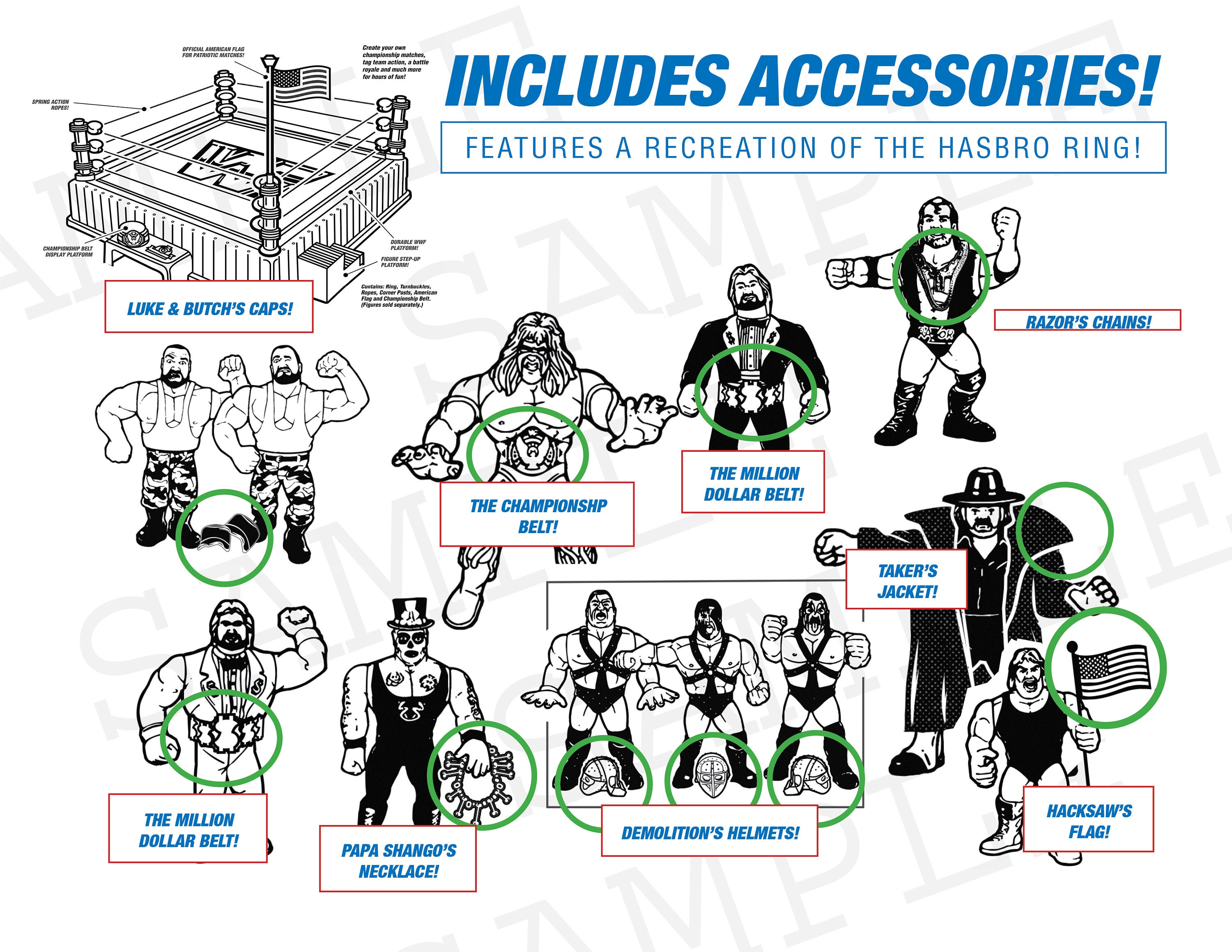 Ultimate WWE WWF Hasbro Collectors Checklist Poster, 18x24 - Etsy
