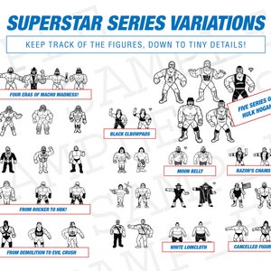 Ultimate WWE WWF Hasbro Collectors Checklist Poster, 18x24 - Etsy