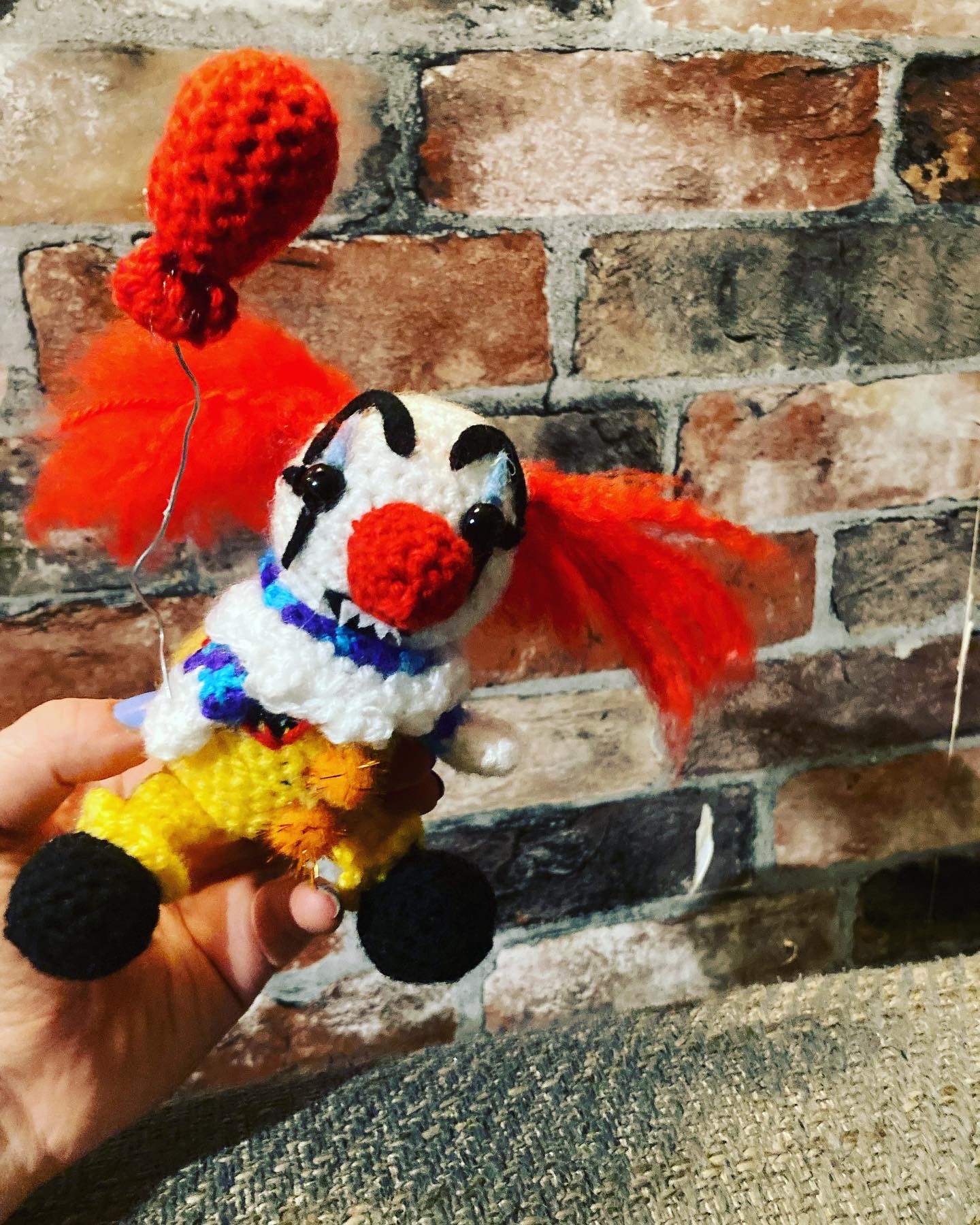 Pennywise Clown Plush IT Clown Crochet Doll Gift for Horror - Etsy