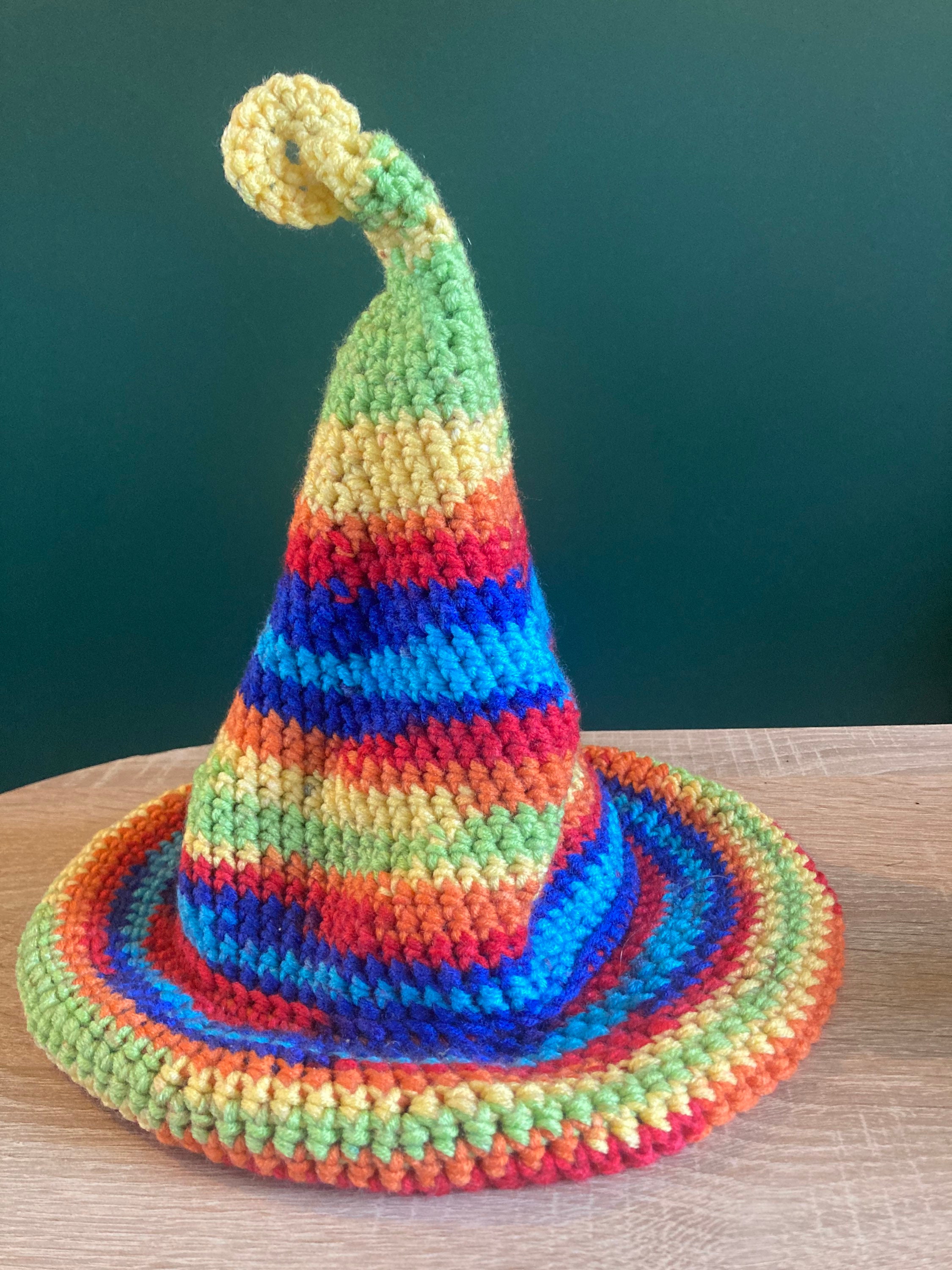 Crochet Witches Hat Whimsy Hat Story Telling Hat Wizard - Etsy