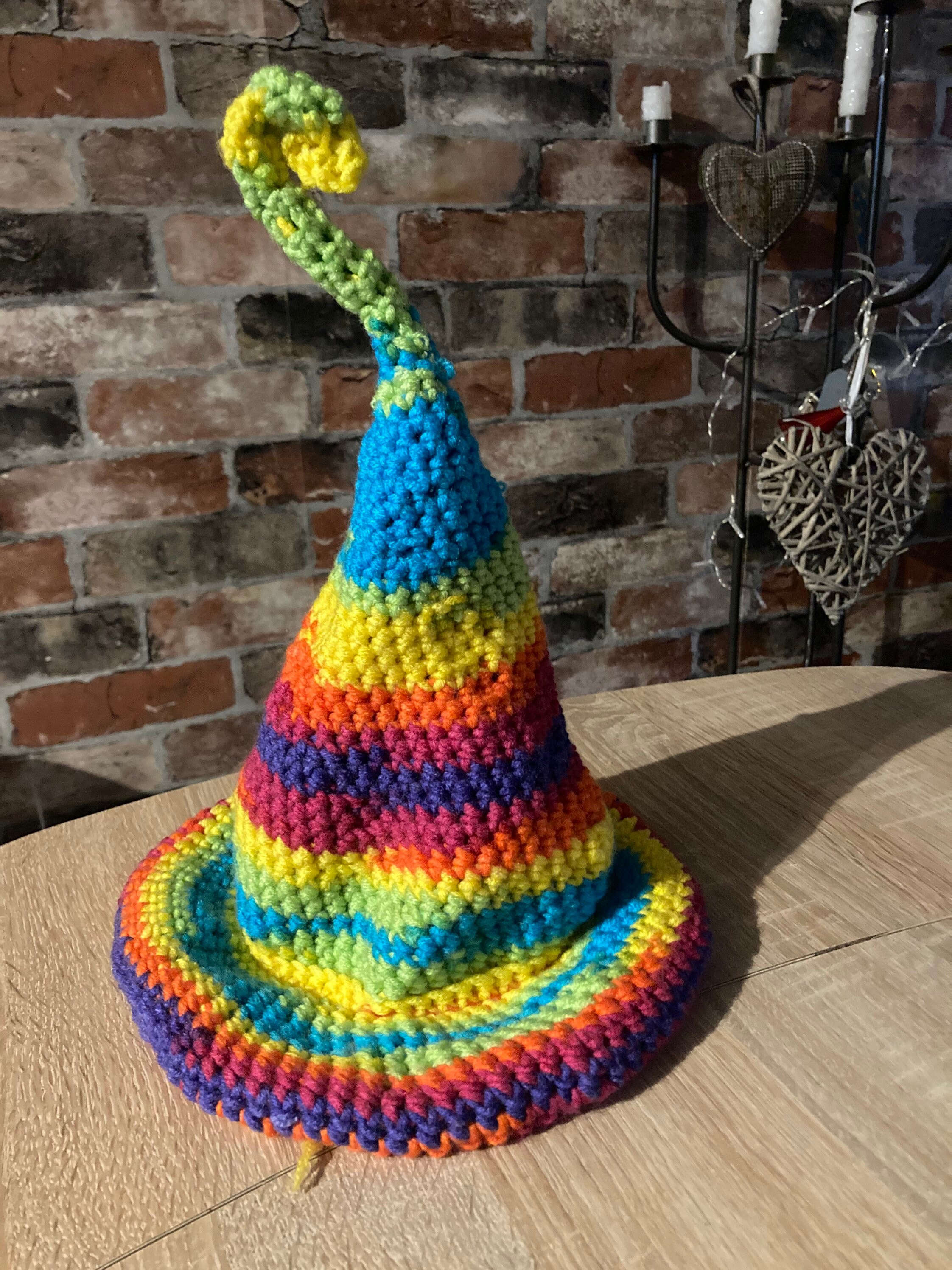 Crochet Witches Hat Whimsy Hat Story Telling Hat Wizard - Etsy