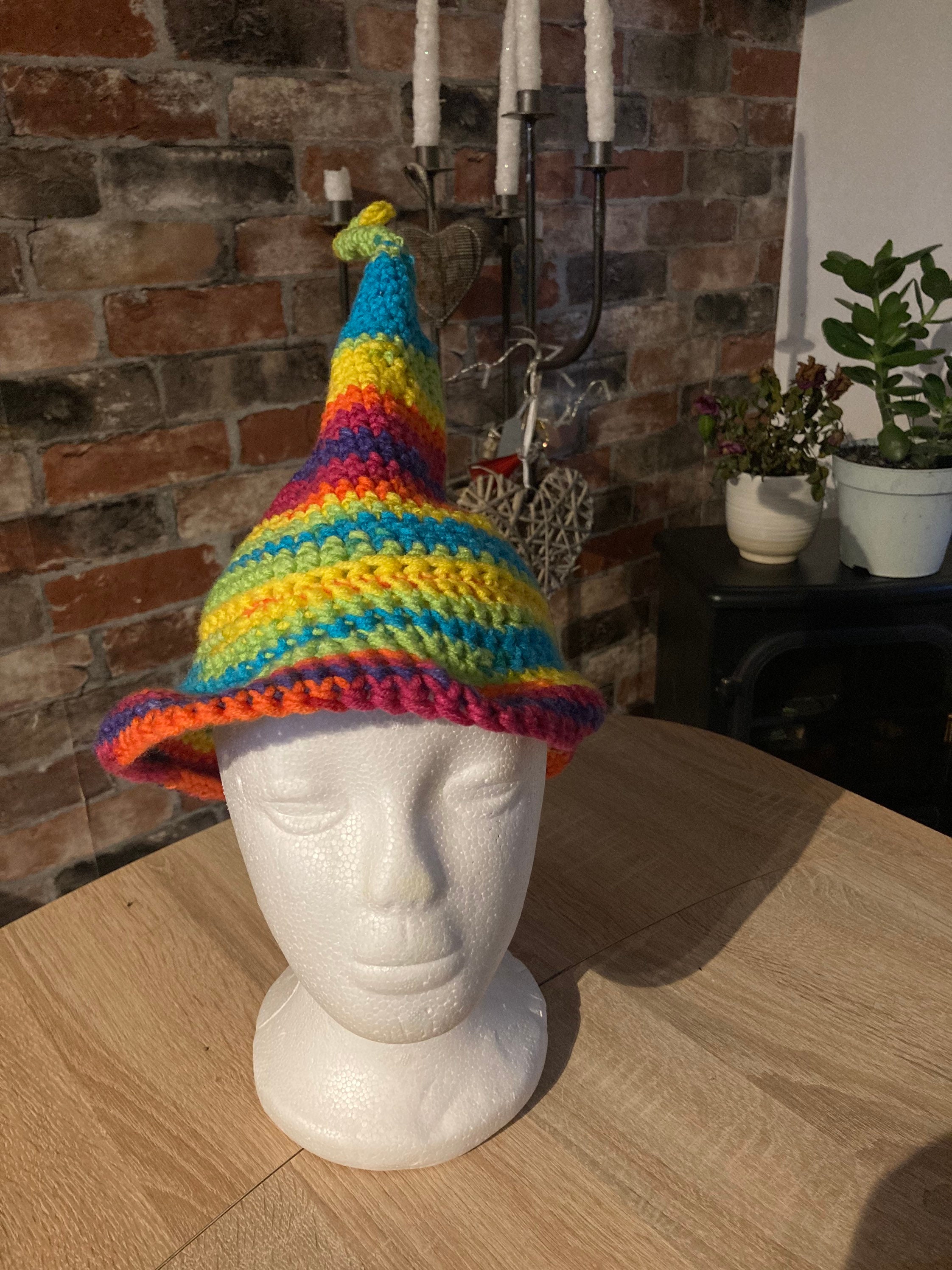 Crochet Witches Hat Whimsy Hat Story Telling Hat Wizard - Etsy