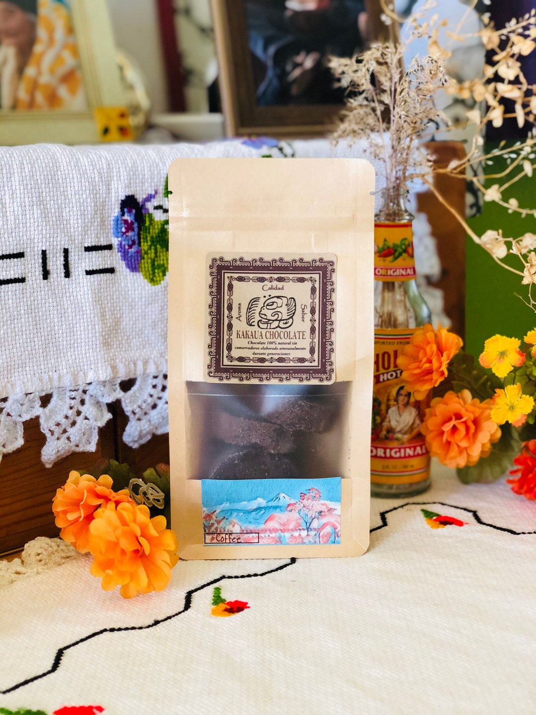 Artisan Mexican Hot Chocolate Discs: Coffee, Chile & Spice Blend - Etsy