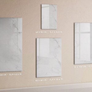 Marble Magnetic Board, Command Center, Gray Display Board, Wall ...