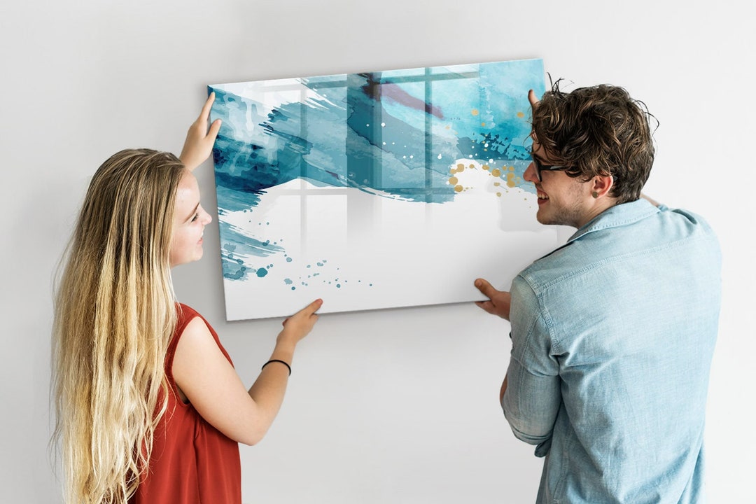 Brush Strokes Magnetic Board, Command Center, Turquoise Display Board ...