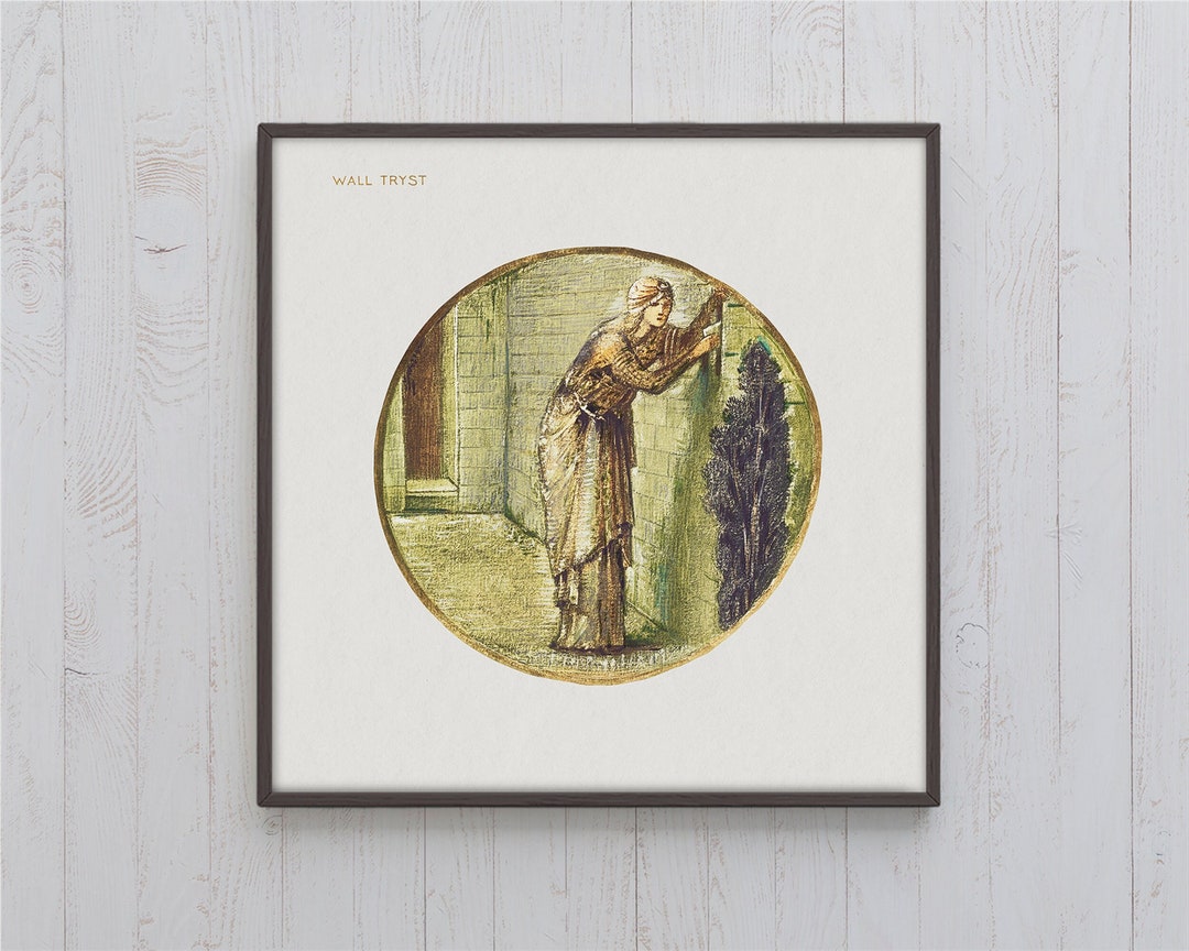Wall Tryst From the Flower Book 1905 by Sir Edward Burne Jones #536 ...