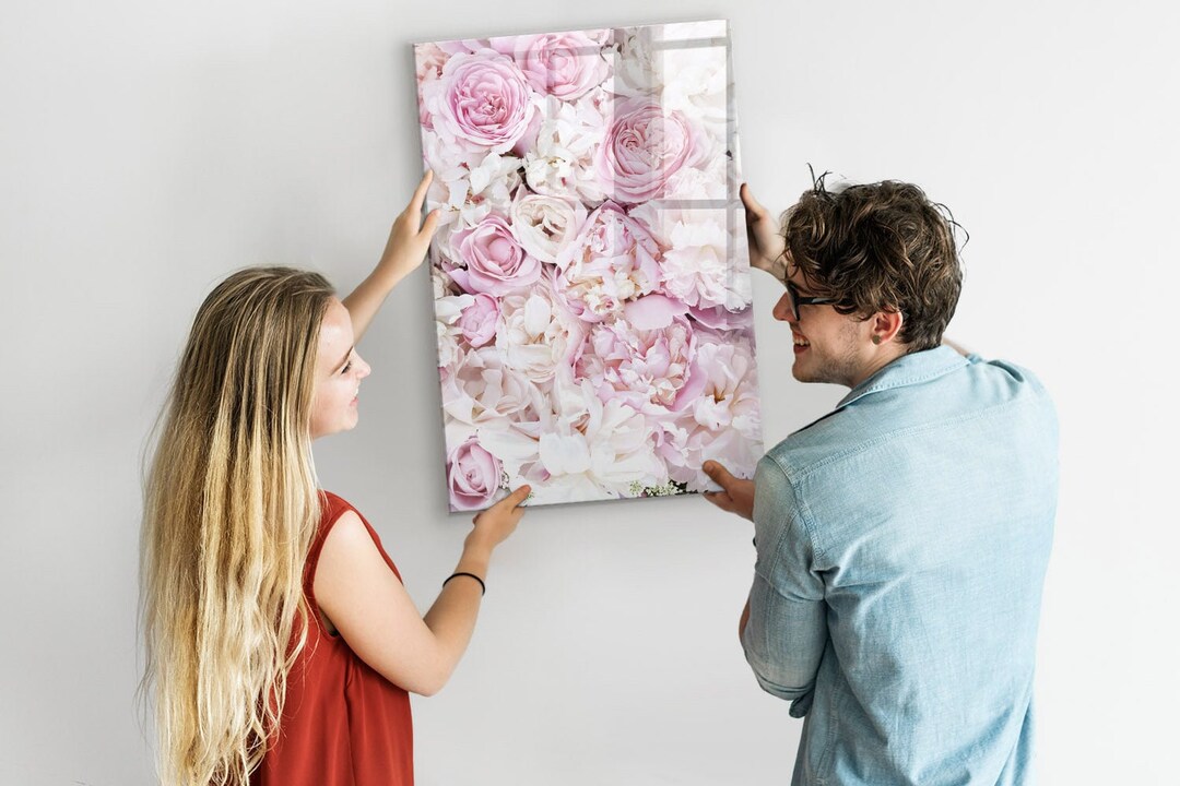 Flowers Roses Magnetic Board, to Do List for Wall, Pink Message Board ...
