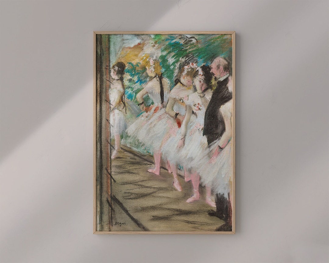 The Ballet Ca 1880 by Edgar Degas Poster, White Impressionism Art ...