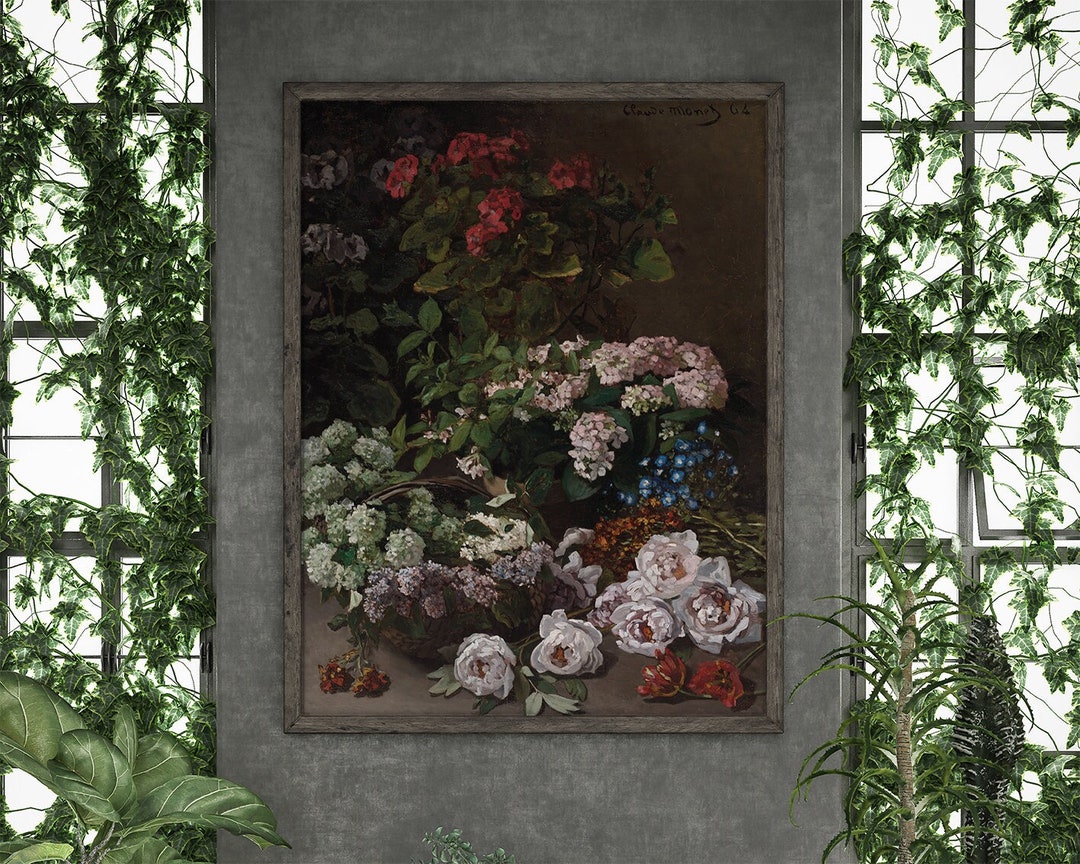 Spring Flowers Claude Monet #83 Famous Painting, Painting Reproduction ...