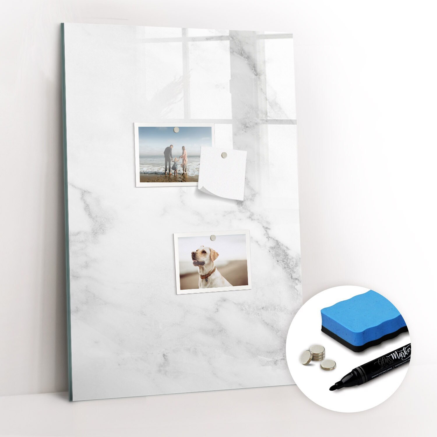 Marble Magnetic Board, Command Center, Gray Display Board, Wall ...
