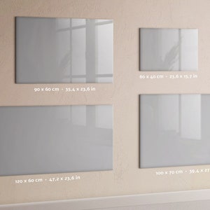 Bright Gray Color Magnetic Board, to Do List for Wall, Light Grey ...