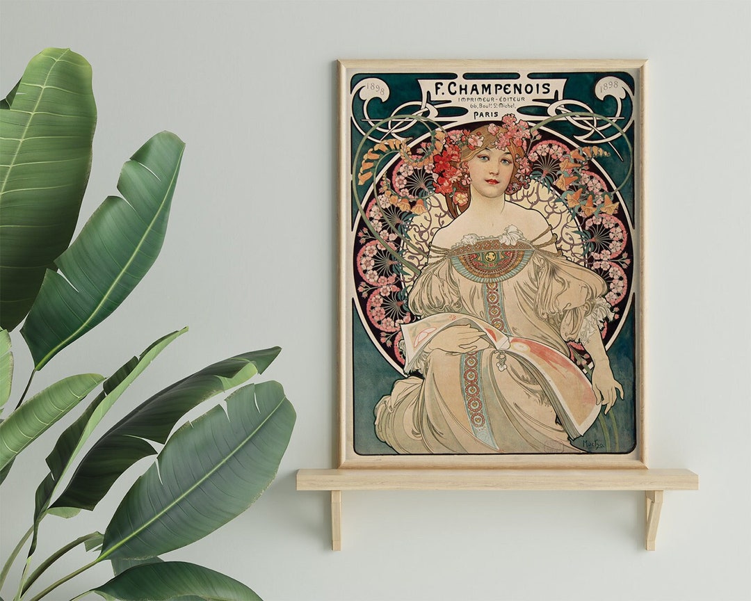 Poster Reverie by Alphonse Mucha #101 Famous Painting, Painting ...