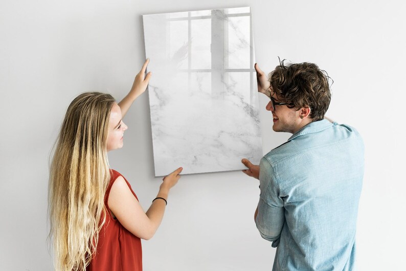 Marble Magnetic Board, Command Center, Gray Display Board, Wall ...